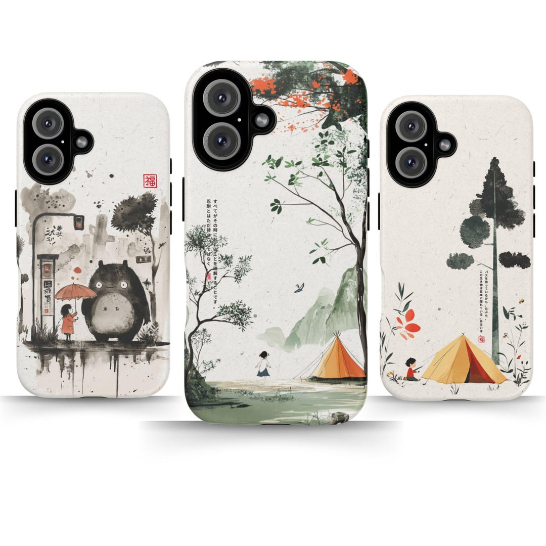 Anime Hand Drawn Phone Case Vintage Anime Cover for iPhone 16 Pro Max ...