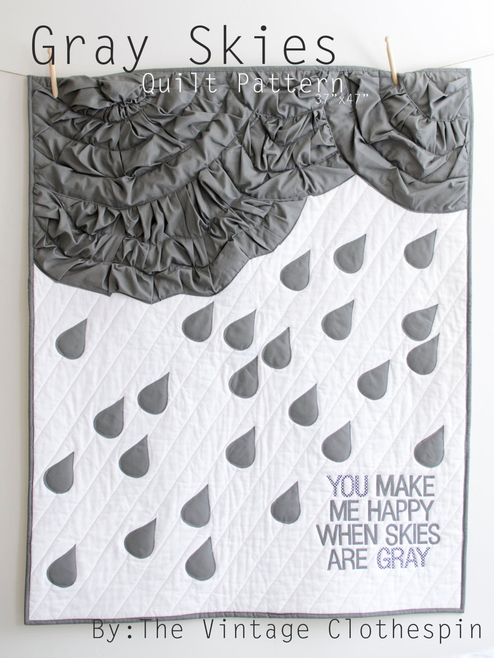 Gray Skies PDF Quilt Pattern - Etsy