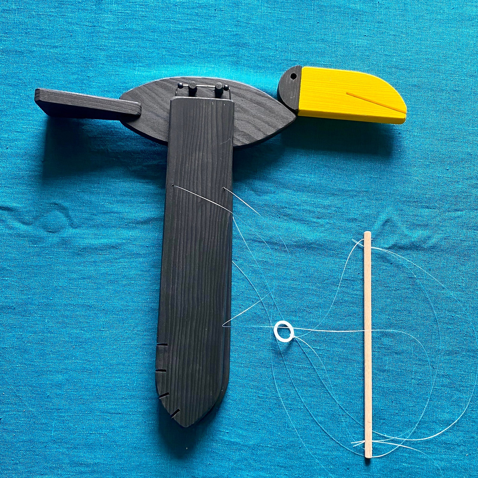 Wooden Flying Crow Mobile Halloween Decoration Black Bird | Etsy