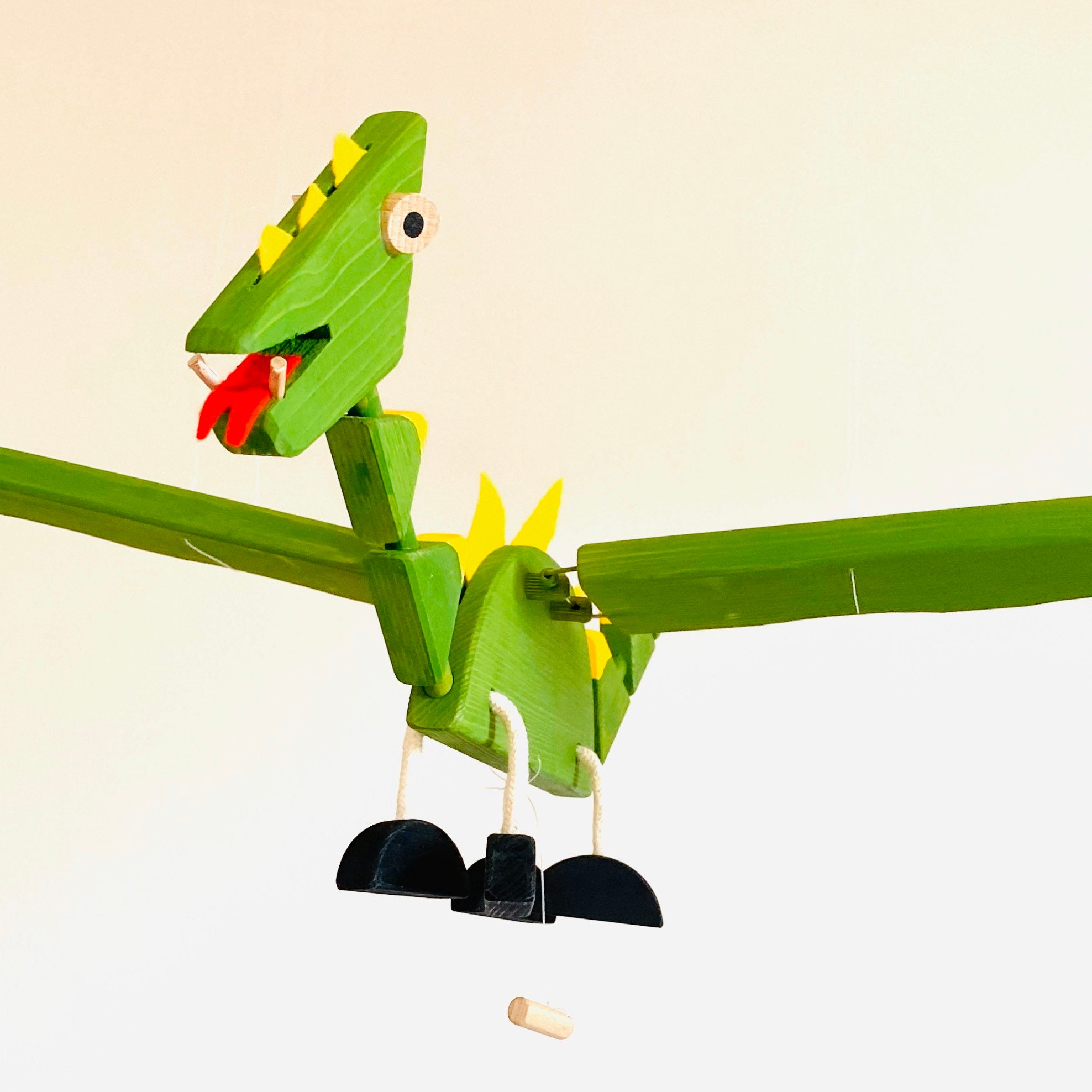 Flying Dragon Mobile Wooden Toy Baby Mobile Natural Wooden | Etsy