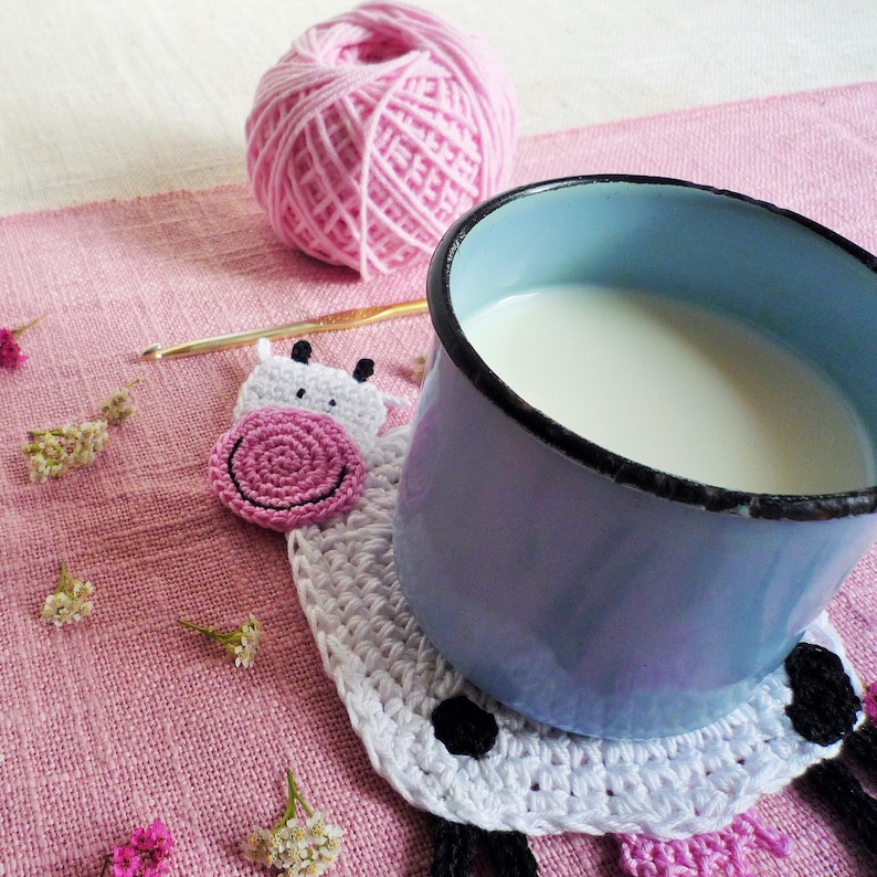 Crochet Cow Coaster Pattern Nursery Decor Pattern Baby - Etsy Australia