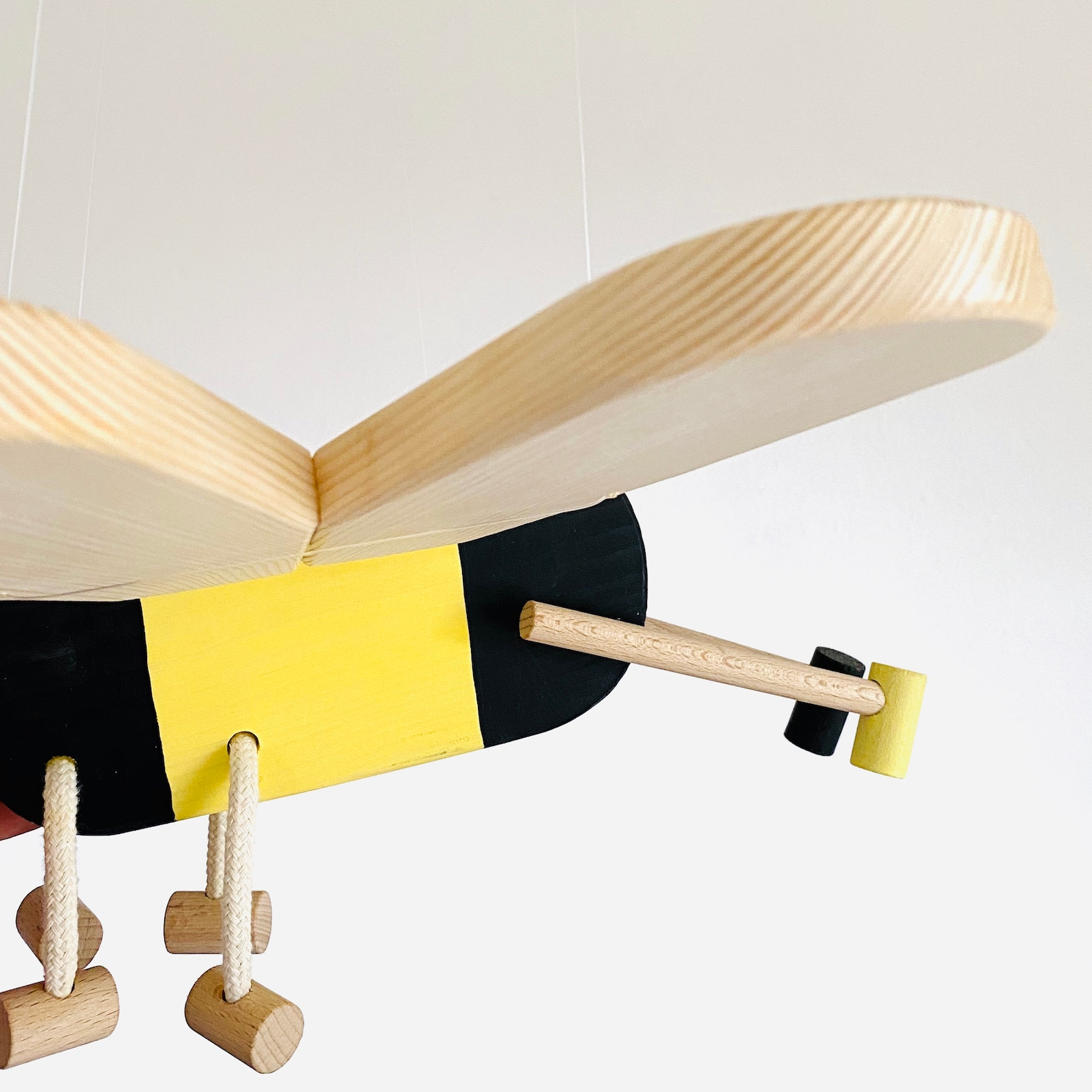 Flying Bee Baby Girl Wooden Mobile Crib Nursery Mobile Bee | Etsy