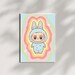 Blue Labubu Plushy Wall Art Print – Sea Salt Coconut. Cute Bedroom ...