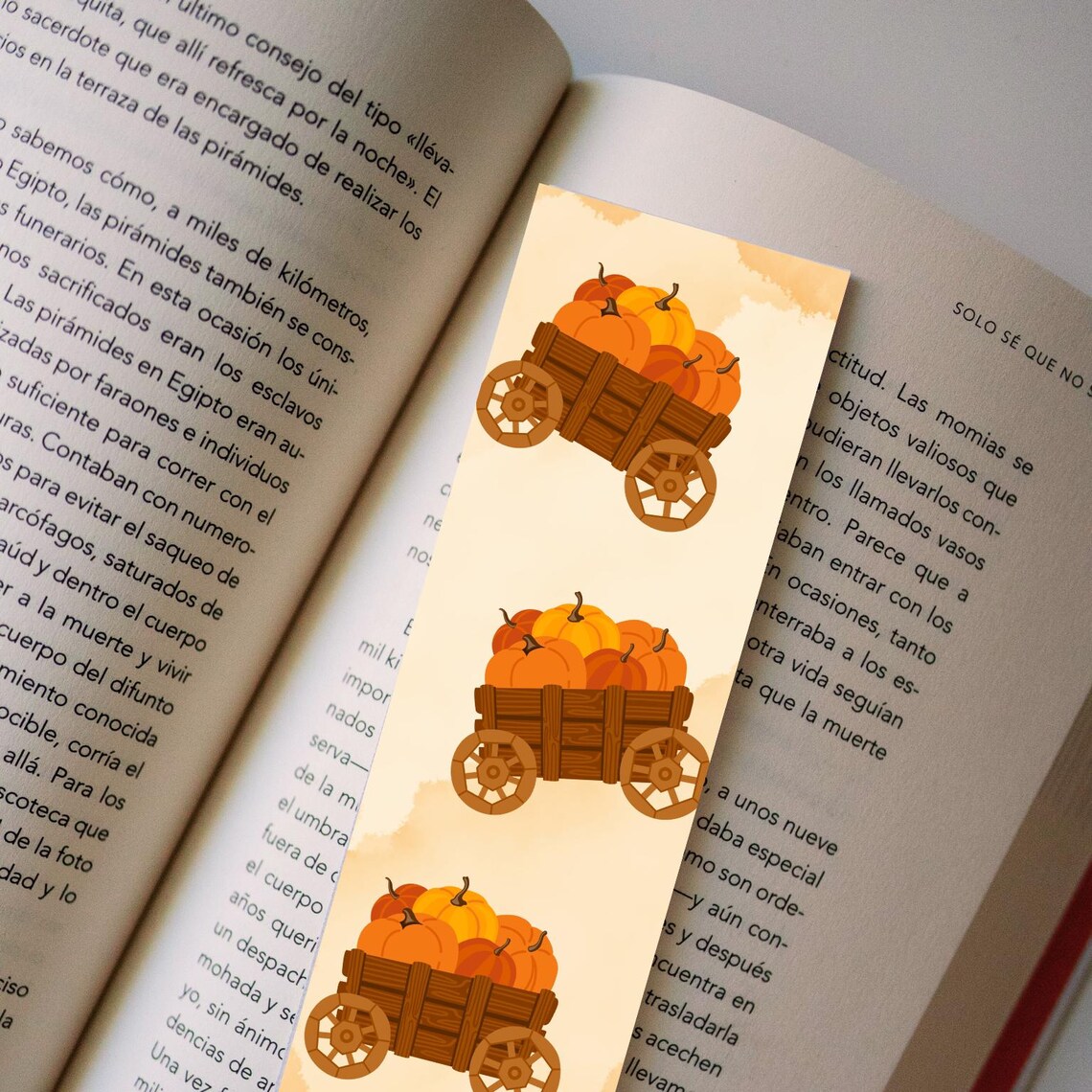 Pumpkin Bookmark Set | Autumn Leaves, Fall Theme (digital Download) - Etsy