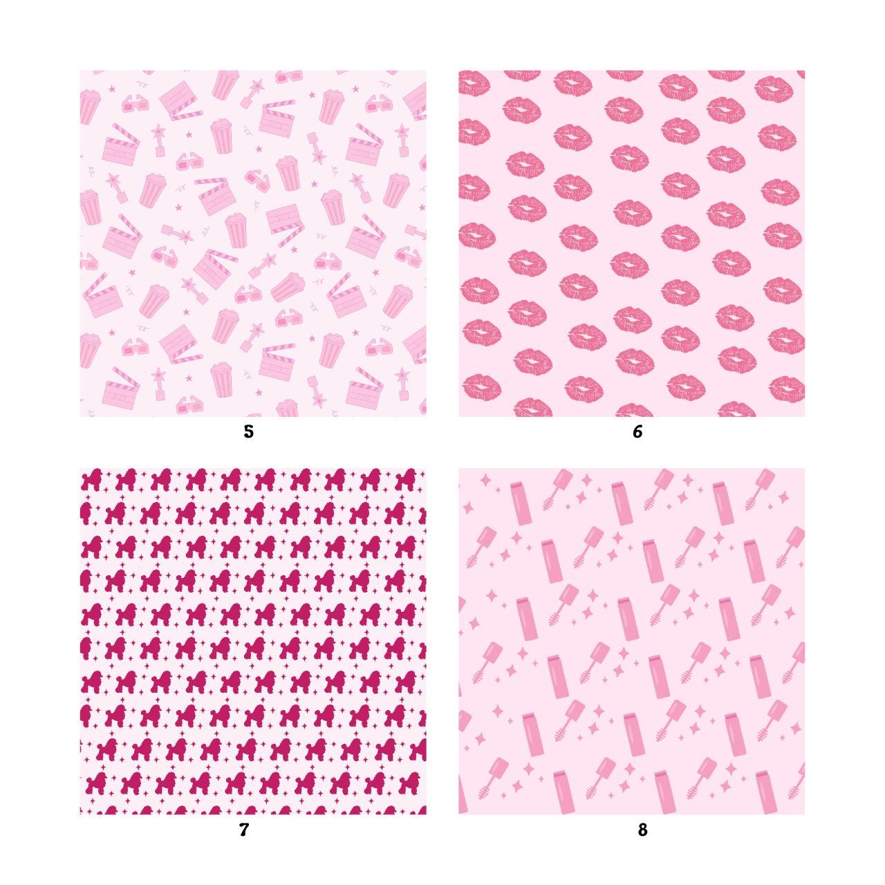 Baby Girl Watercolor Digital Paper, Barbie Girl Papers, Baby Girl ...