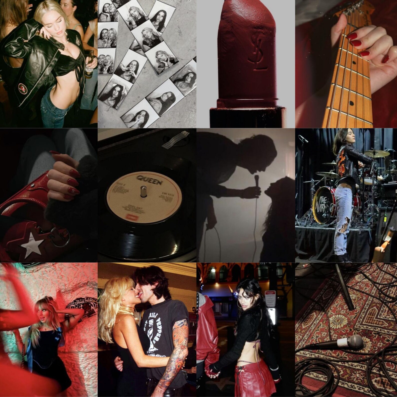 100 PCS | Rockstar Girlfriend Aesthetic Wall Collage | Downtown Girl ...