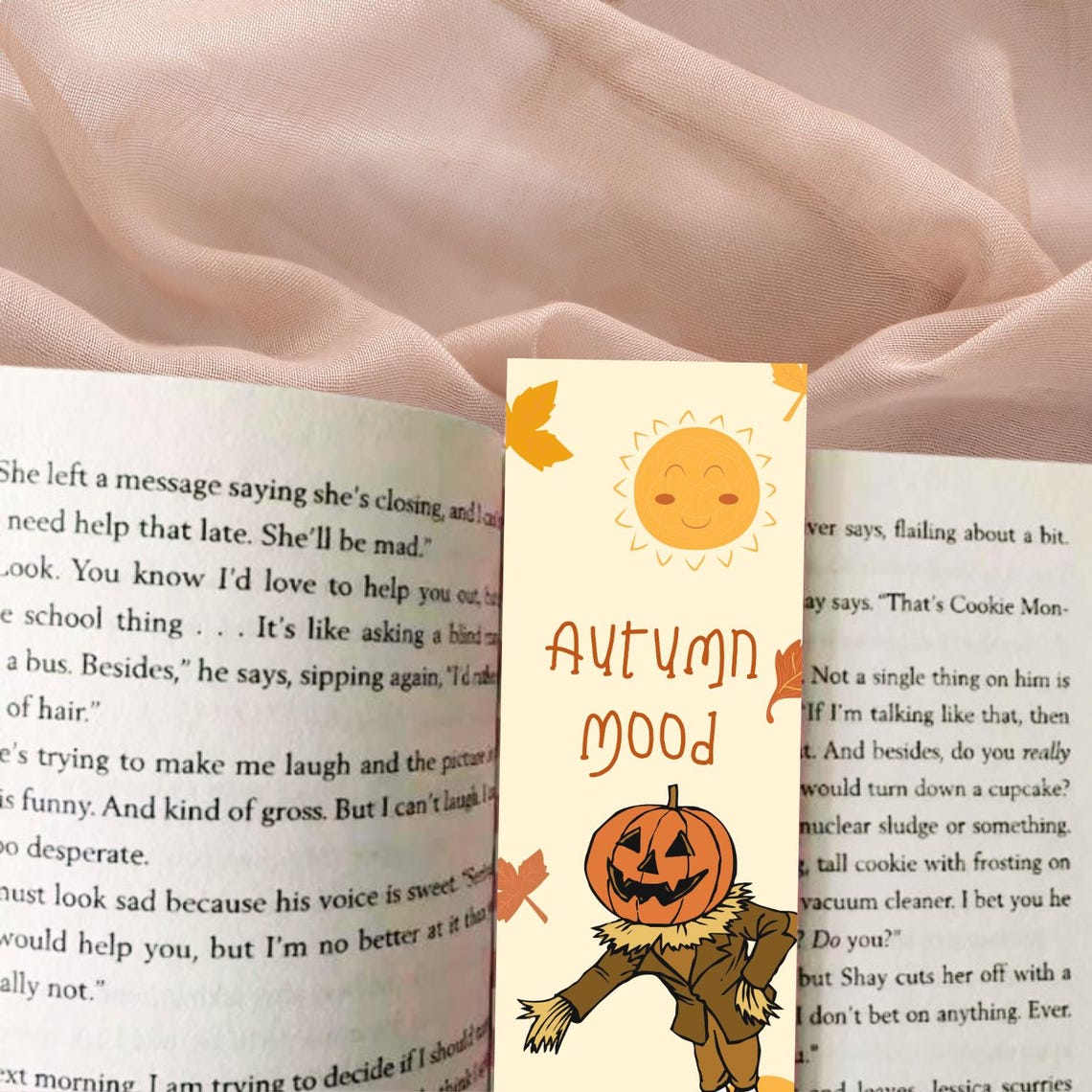 Pumpkin Bookmark Set | Autumn Leaves, Fall Theme (digital Download) - Etsy