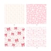 Pink Bow Digital Paper Set, Coquette Seamless Patterns (digital ...