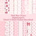 Pink Bow Digital Paper Set, Coquette Seamless Patterns (digital ...