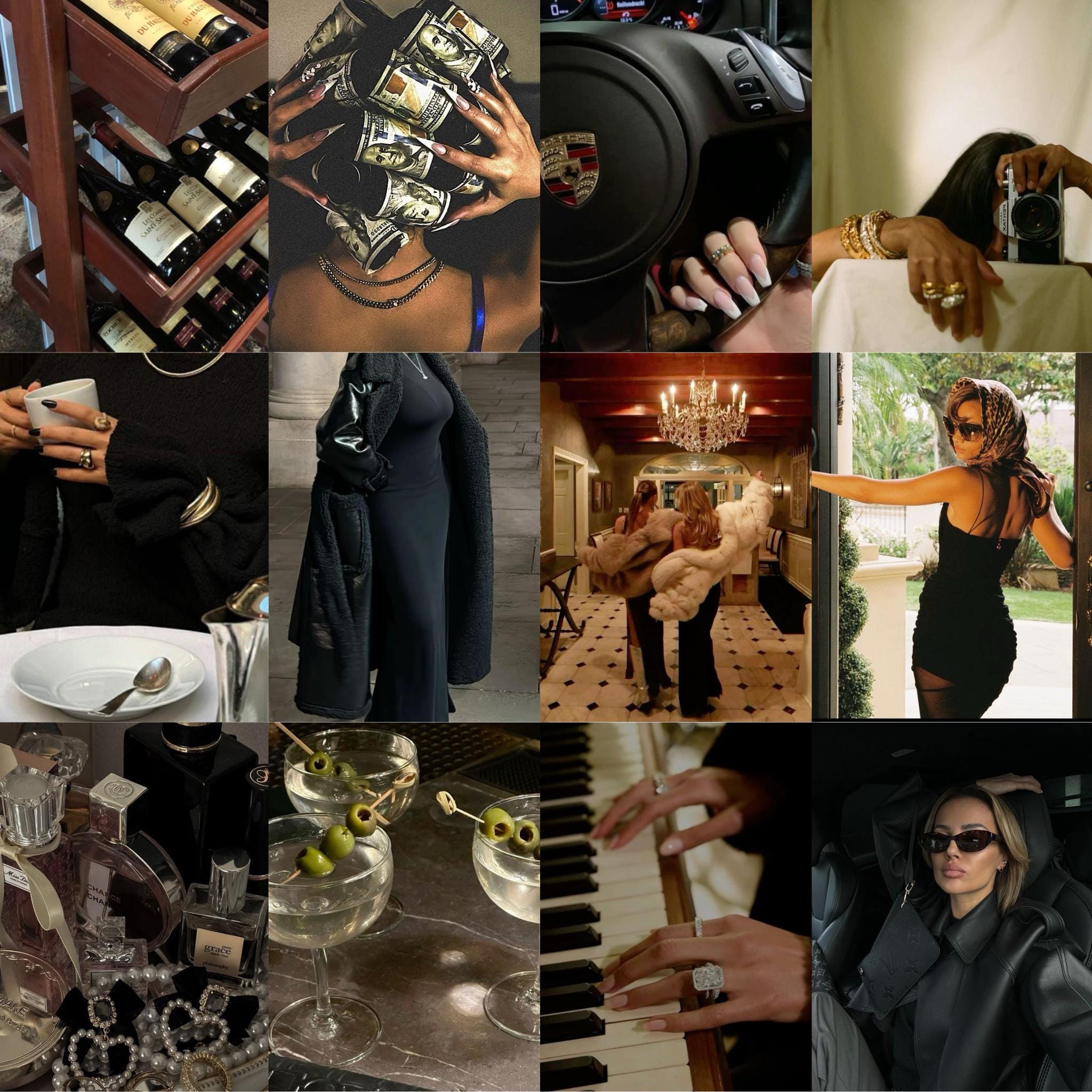 Mob Wife Aesthetic Wall Collage Kit | 120 Femme Fatale Prints (digital ...