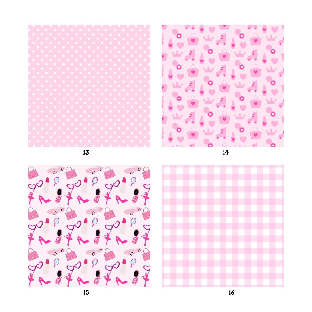 Pink Baby Girl Digital Paper Pack, Barbie Theme (digital Download) - Etsy