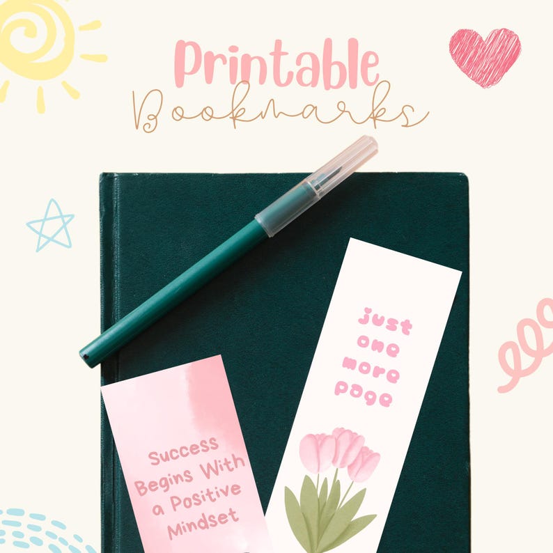 Preppy Book Lover Bookmarks, Printable Bookmarks Preppy Aesthetic, Book ...