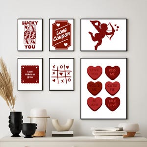 Valentines Day Decor Set of 20, Valentines Prints, Trendy Valentines ...