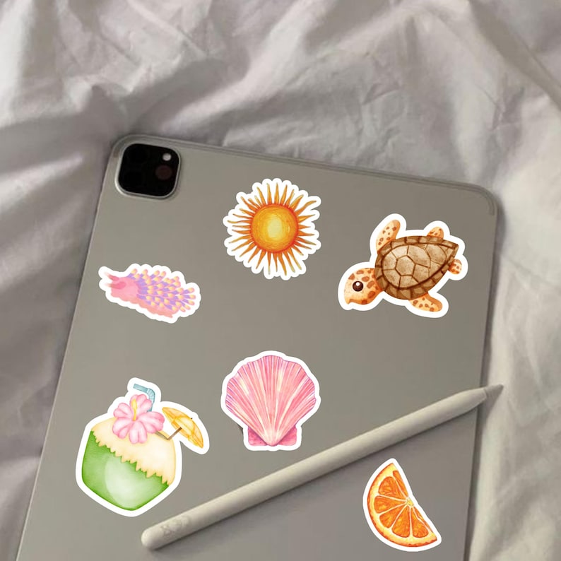 Beach Day Cabana Collection 50 PCS, Summer Beach Day Stickers, Beach ...