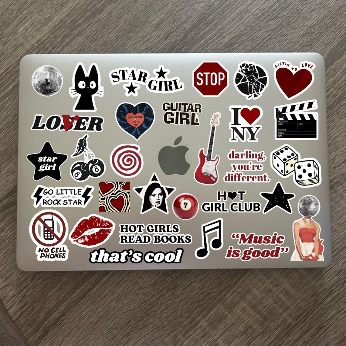 30 PCS Downtown Girl Aesthetic Sticker Sheets Y2k Aesthetic downtown ...