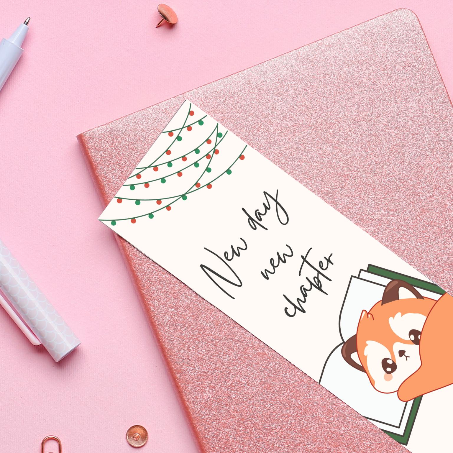 Christmas Collage Bookmark Candy Cane Santa | Christmas Holiday ...