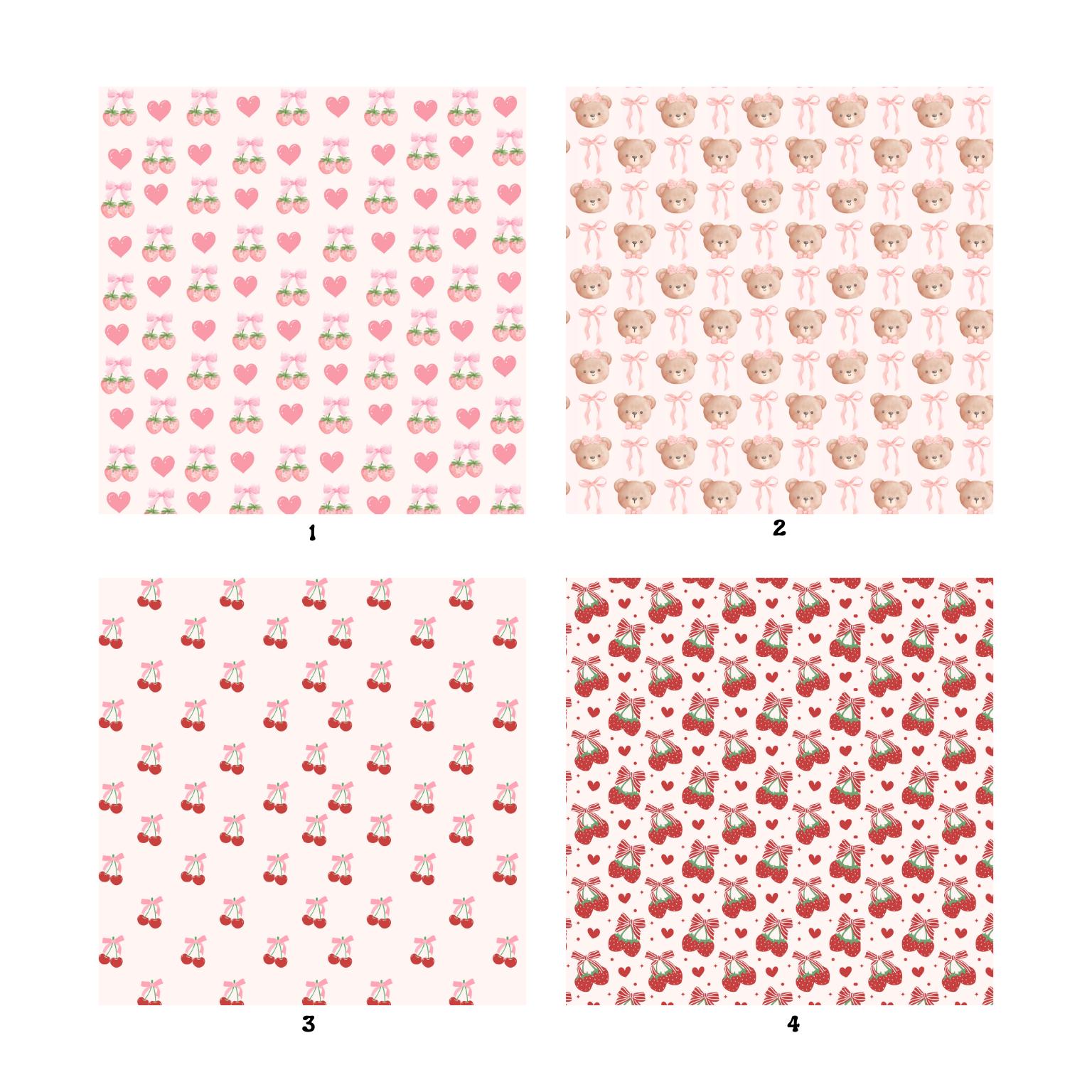 Pink Coquette Bows Digital Papers,pink Digital Seamless Patterns,pink ...