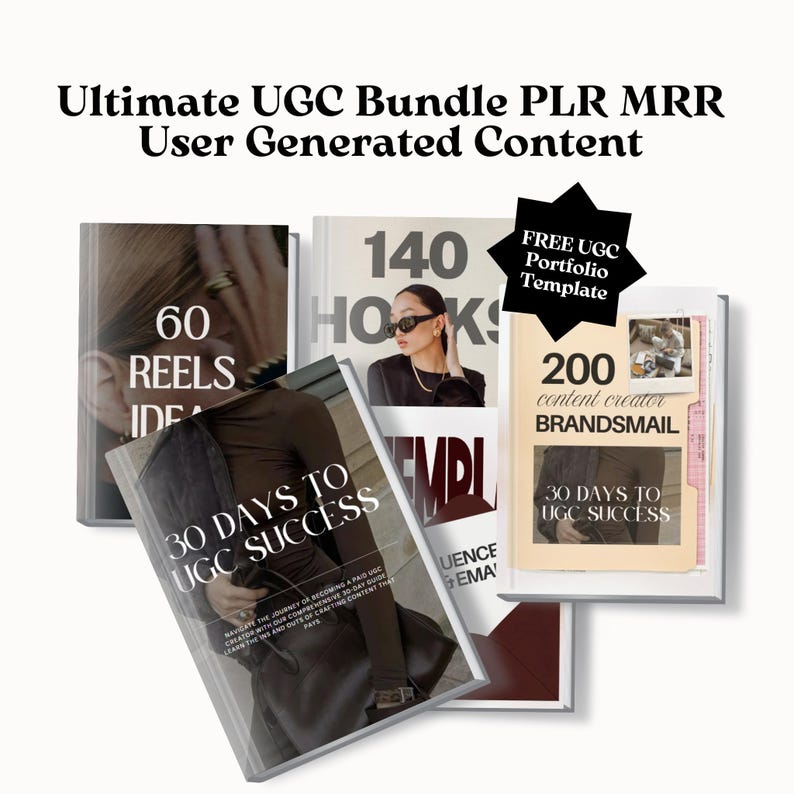 Ultimate UGC Bundle PLR MRR | User Generated Content, Ugc Portfolio ...