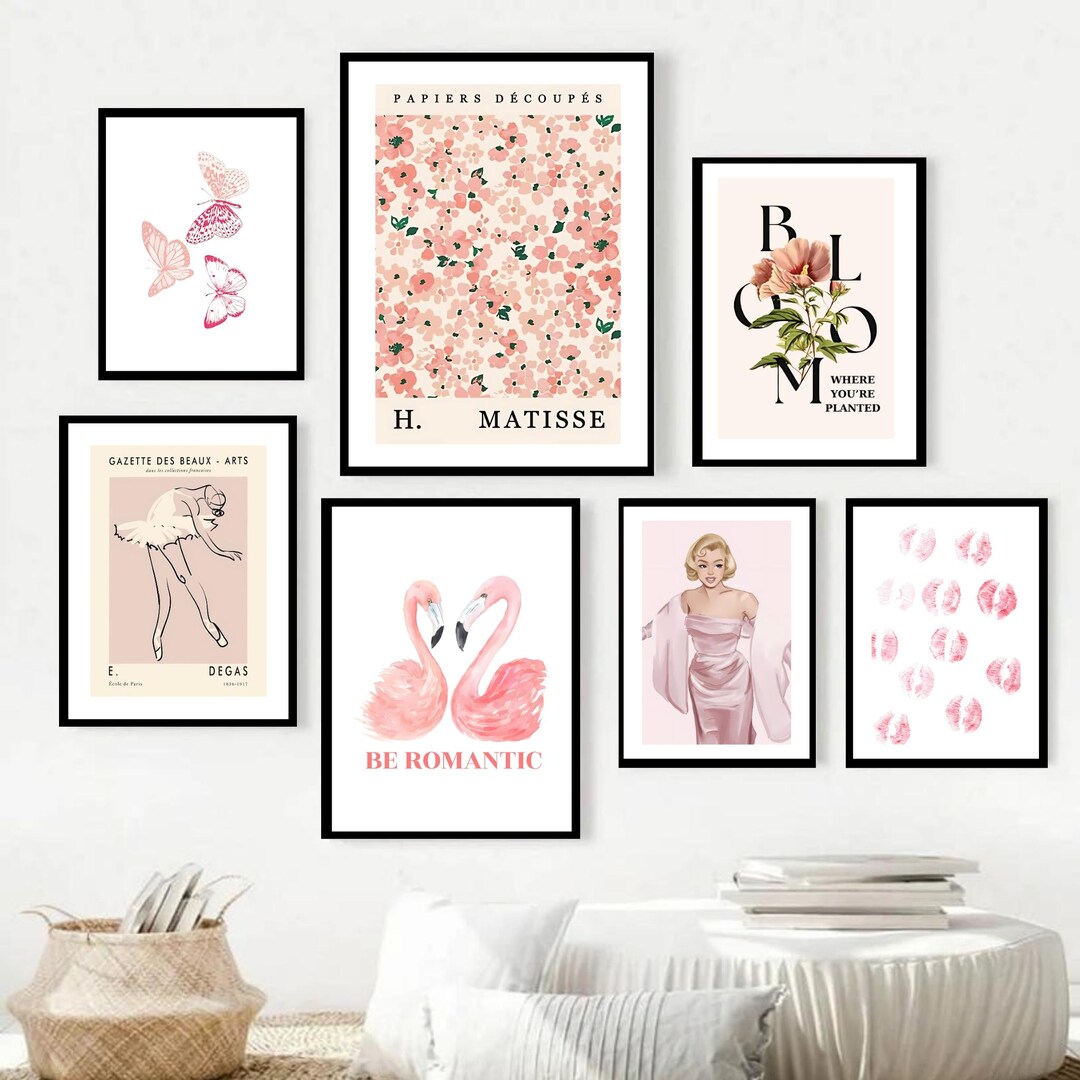 13 Coquette Wall Art, Coquette Room Decor, Vintage Coquette, College ...