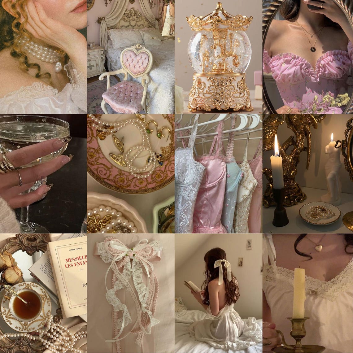 100 PCS Rococo Wall Collage | Coquette Posters | Coquette Room Decor ...
