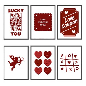 Valentines Day Decor Set of 20, Valentines Prints, Trendy Valentines ...