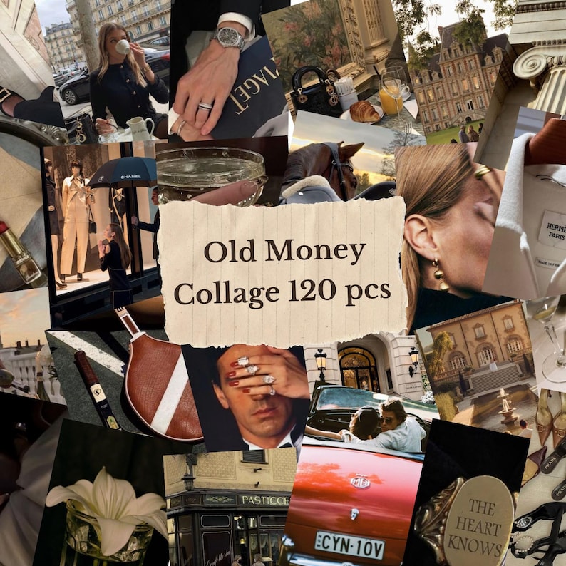 120 Pcs Old Money Aesthetic Wall Collage Set,old Money Prints,old Money ...