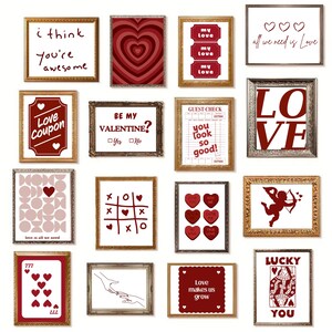 Valentines Day Decor Set of 20, Valentines Prints, Trendy Valentines ...