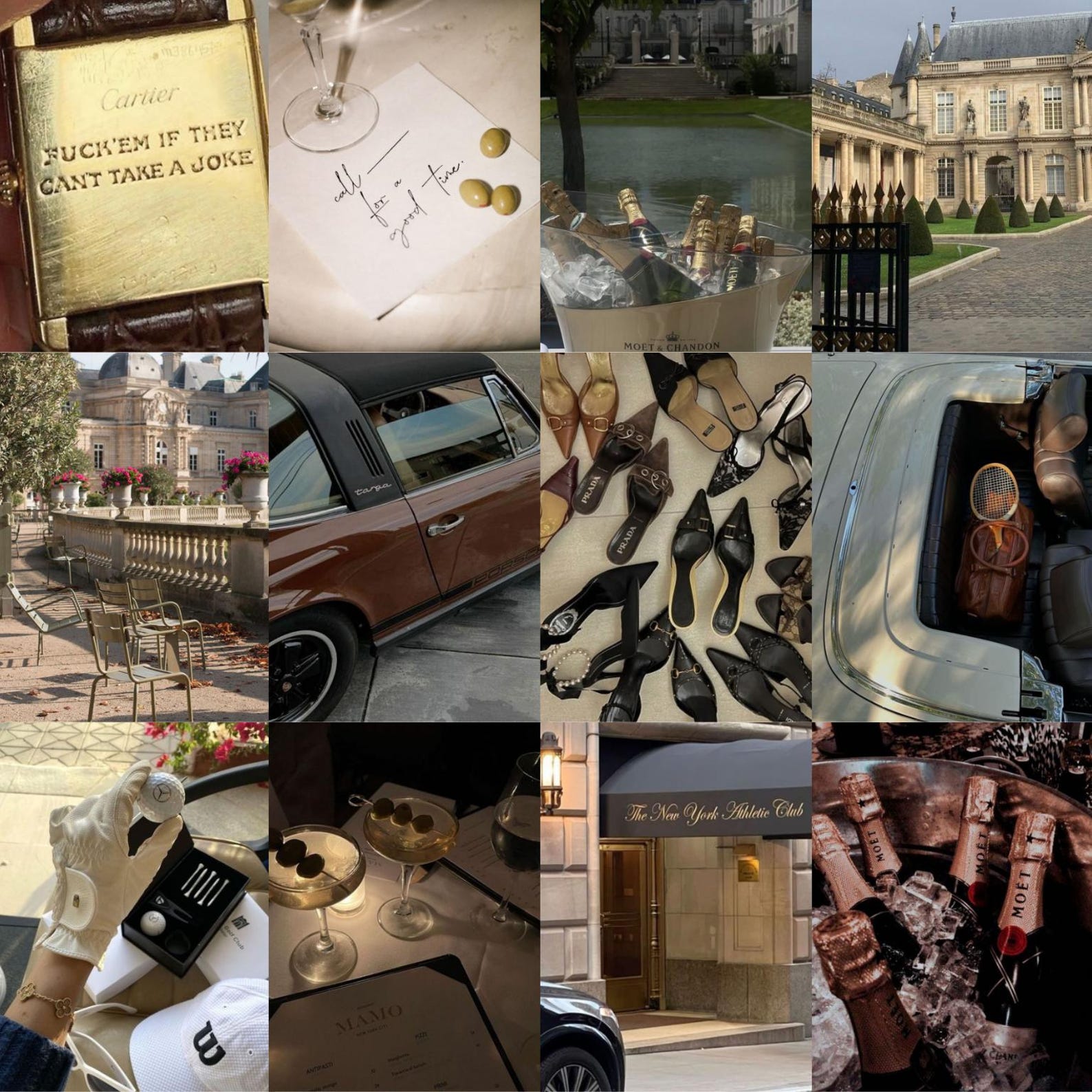 120 Pcs Old Money Aesthetic Wall Collage Set,old Money Prints,old Money ...