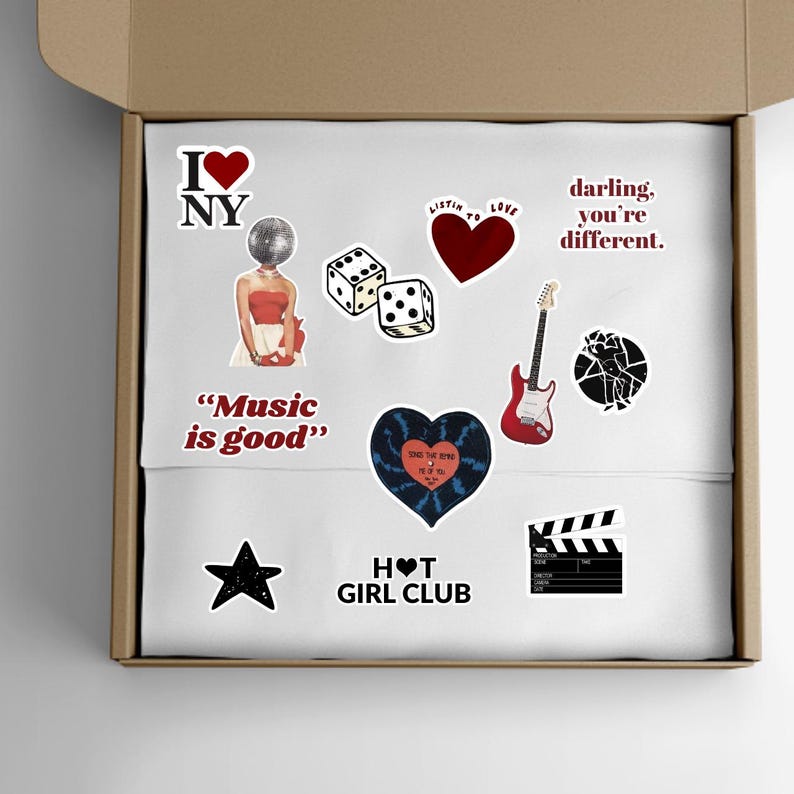 50 PCS Downtown Girl Aesthetic Sticker Sheets | Y2k Aesthetic |downtown ...