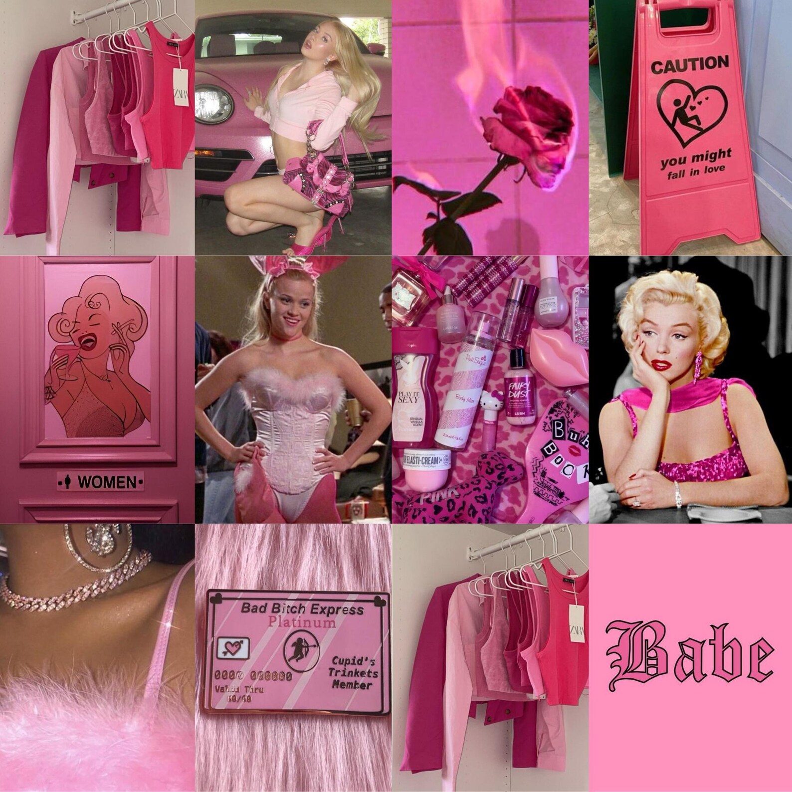 Hot Pink Aesthetic Wall Collage Kit (175 PCS Digital Prints) - Etsy