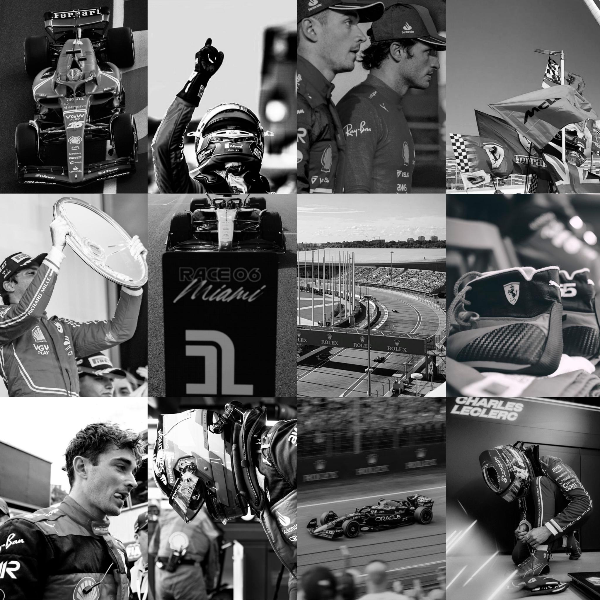 160PCS F1 Aesthetic Photo Collage, Ferrari Formula 1 Poster, Formula 1 ...