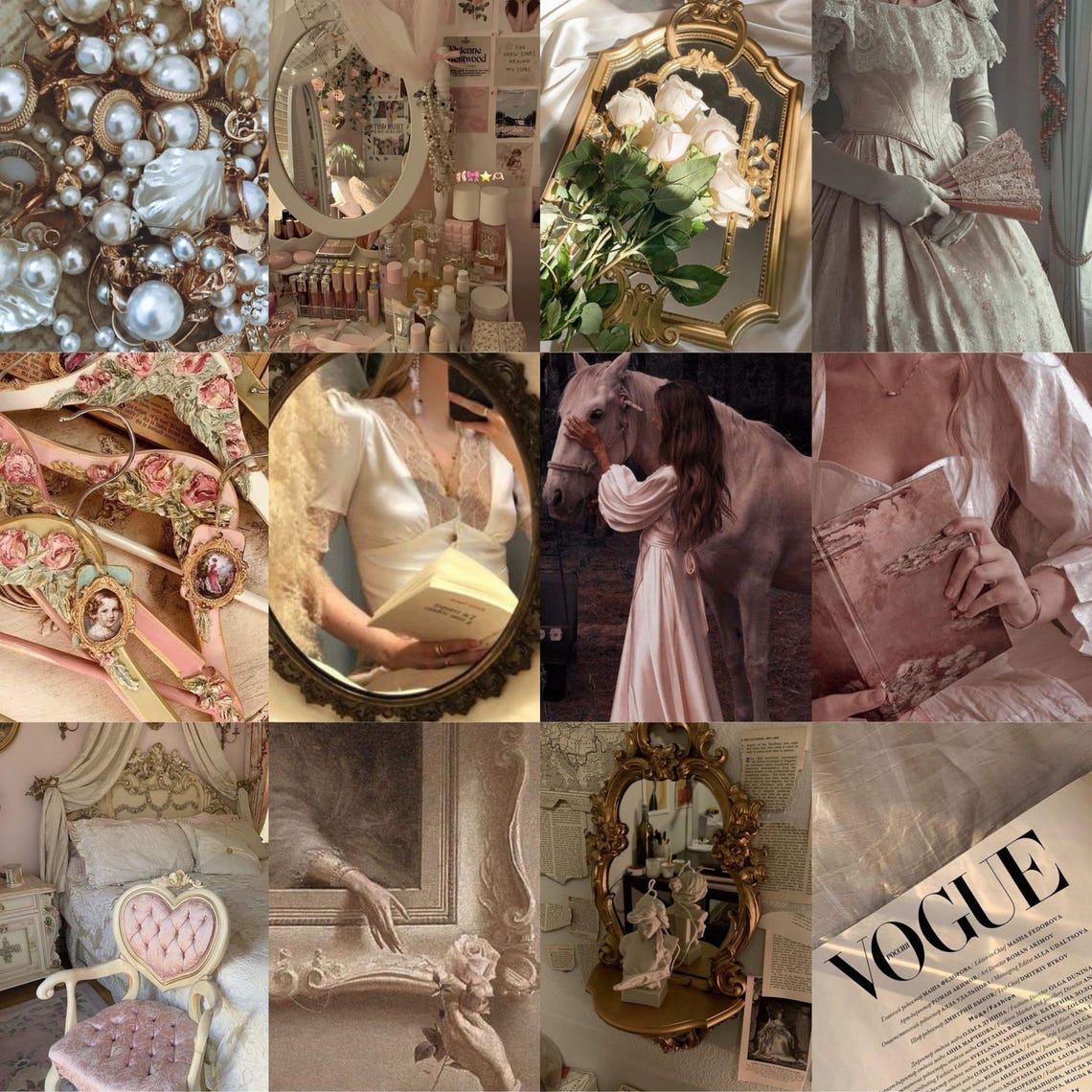 100 PCS Rococo Wall Collage | Coquette Posters | Coquette Room Decor ...