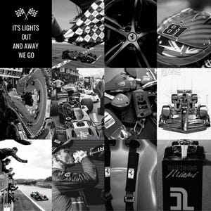 Formula 1 Black & White Photo Collage Kit (digital Download) - Etsy