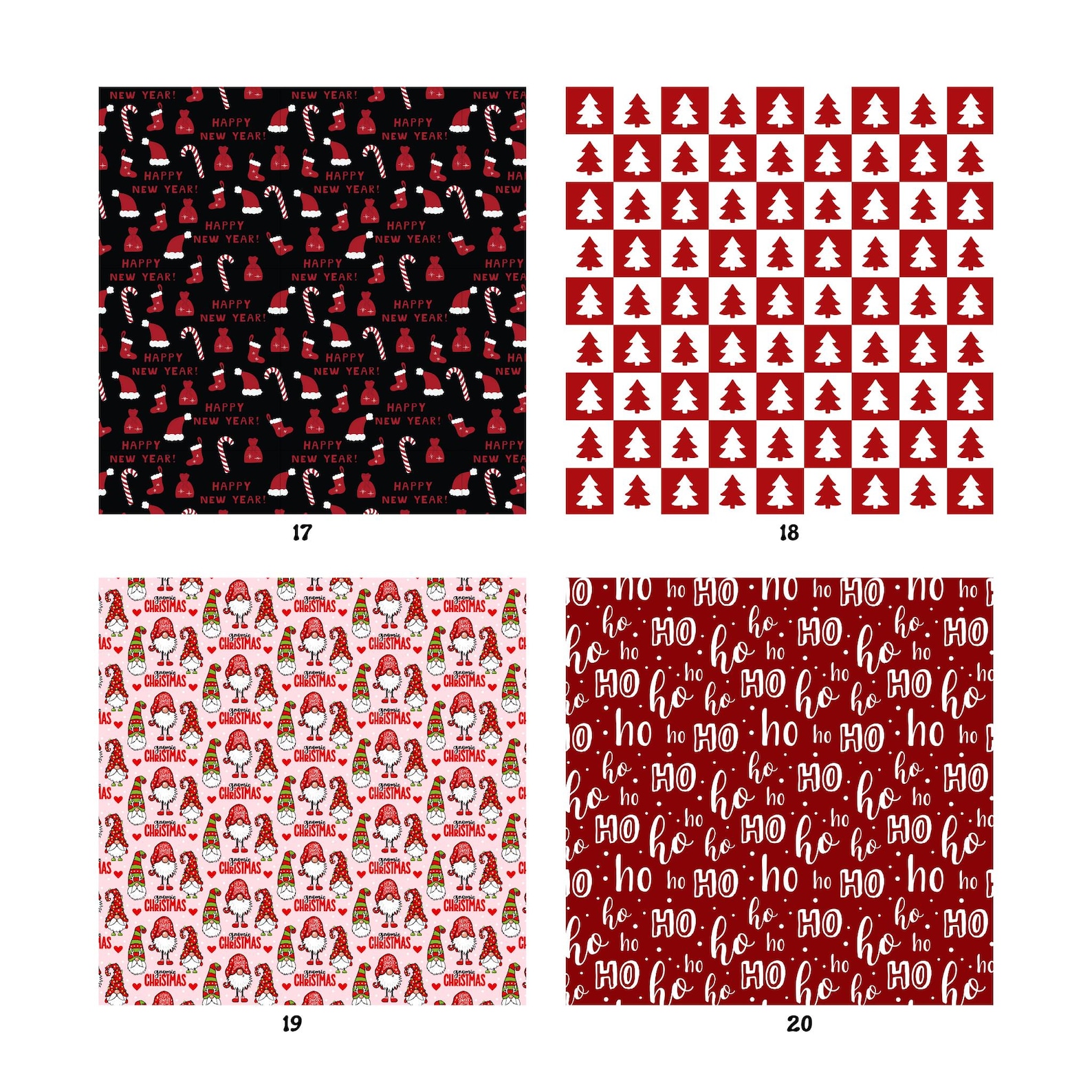 Merry Christmas Red Digital Papers, Xmas Printable Background, Red ...