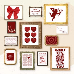 Valentines Day Decor Set of 20, Valentines Prints, Trendy Valentines ...