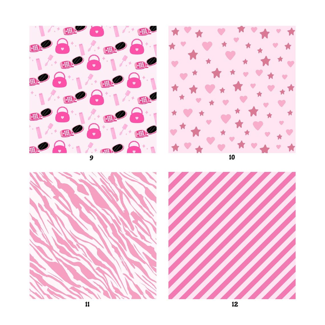Baby Girl Watercolor Digital Paper, Barbie Girl Papers, Baby Girl ...