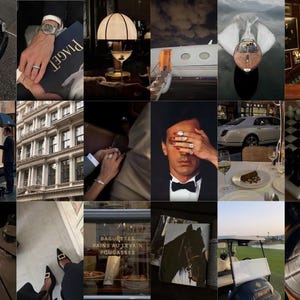 120 Pcs Old Money Aesthetic Wall Collage Set,old Money Prints,old Money ...