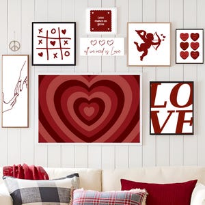 Valentines Day Decor Set of 20, Valentines Prints, Trendy Valentines ...