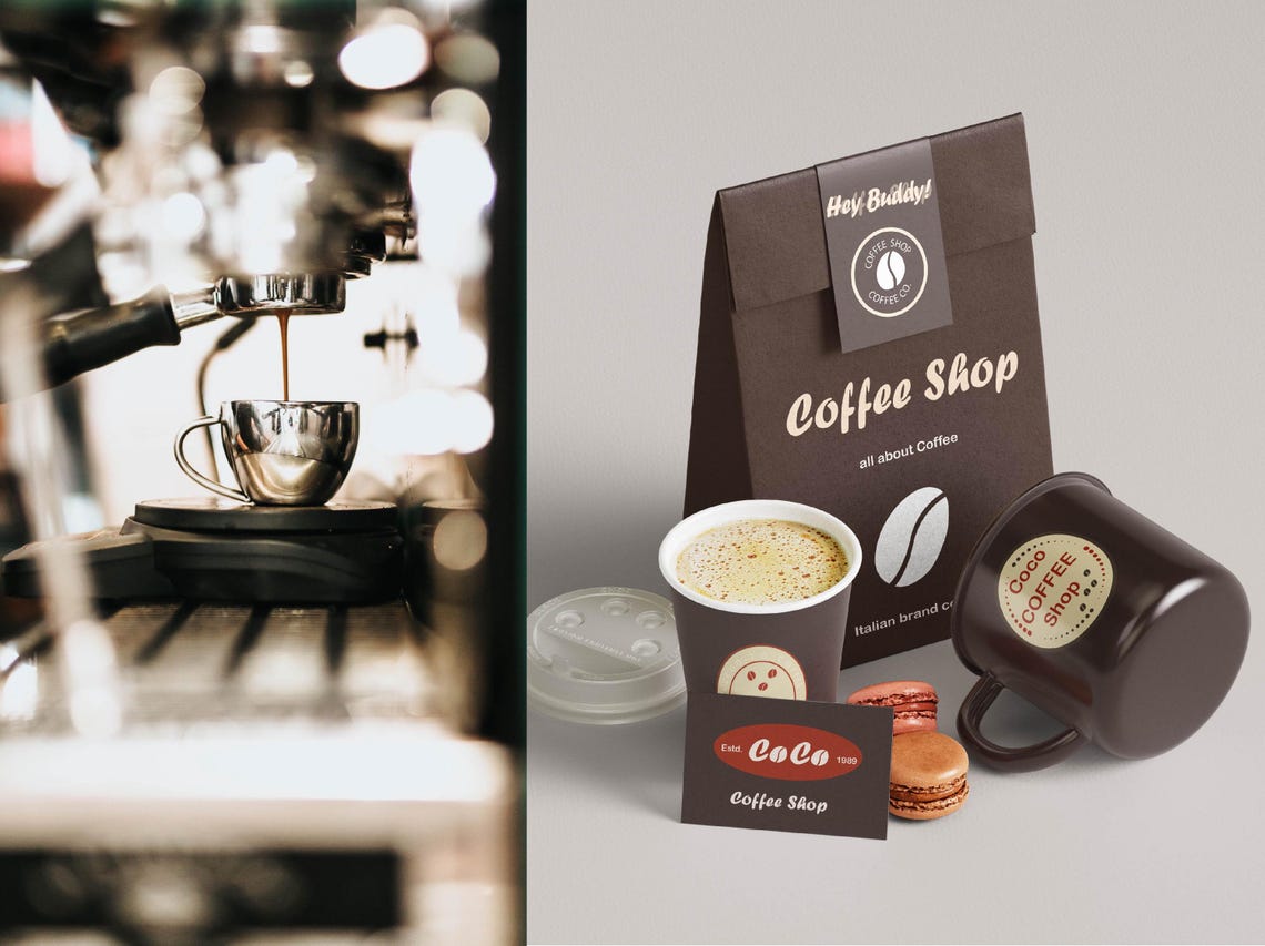 Modern Coffee Shop Logo| Coffee Shop Logo Design, Customizable Coffee ...