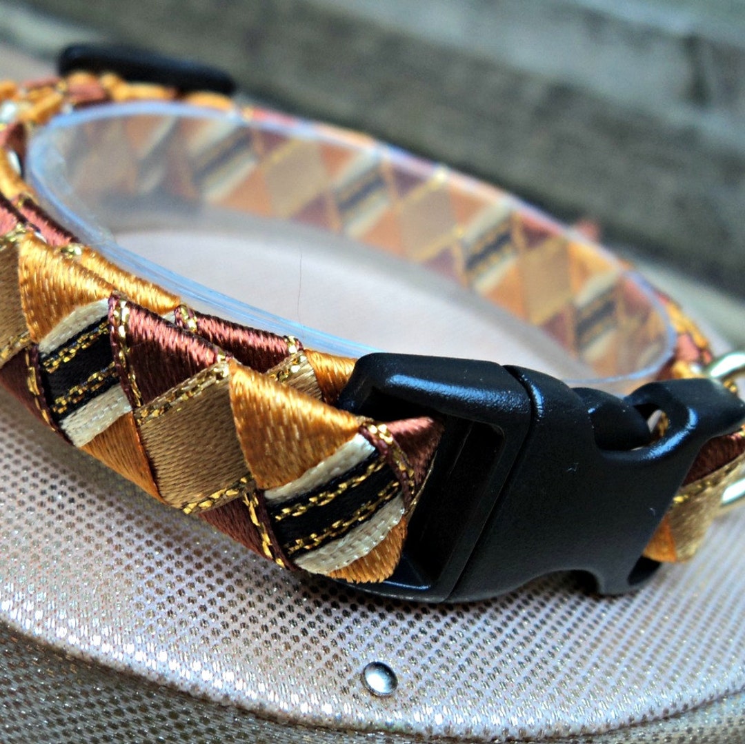 Small Cat Collar / Kitten Collar in Autumn Fall Shades - Etsy