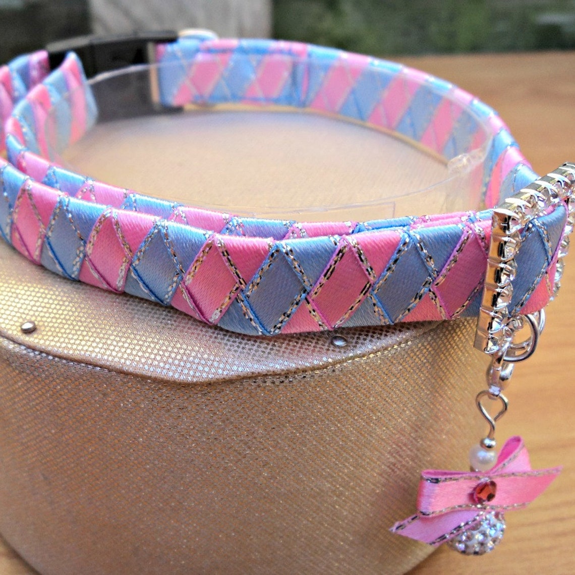 Large Cat Collar 1/2 Wide With Fashionable Shamballa - Etsy