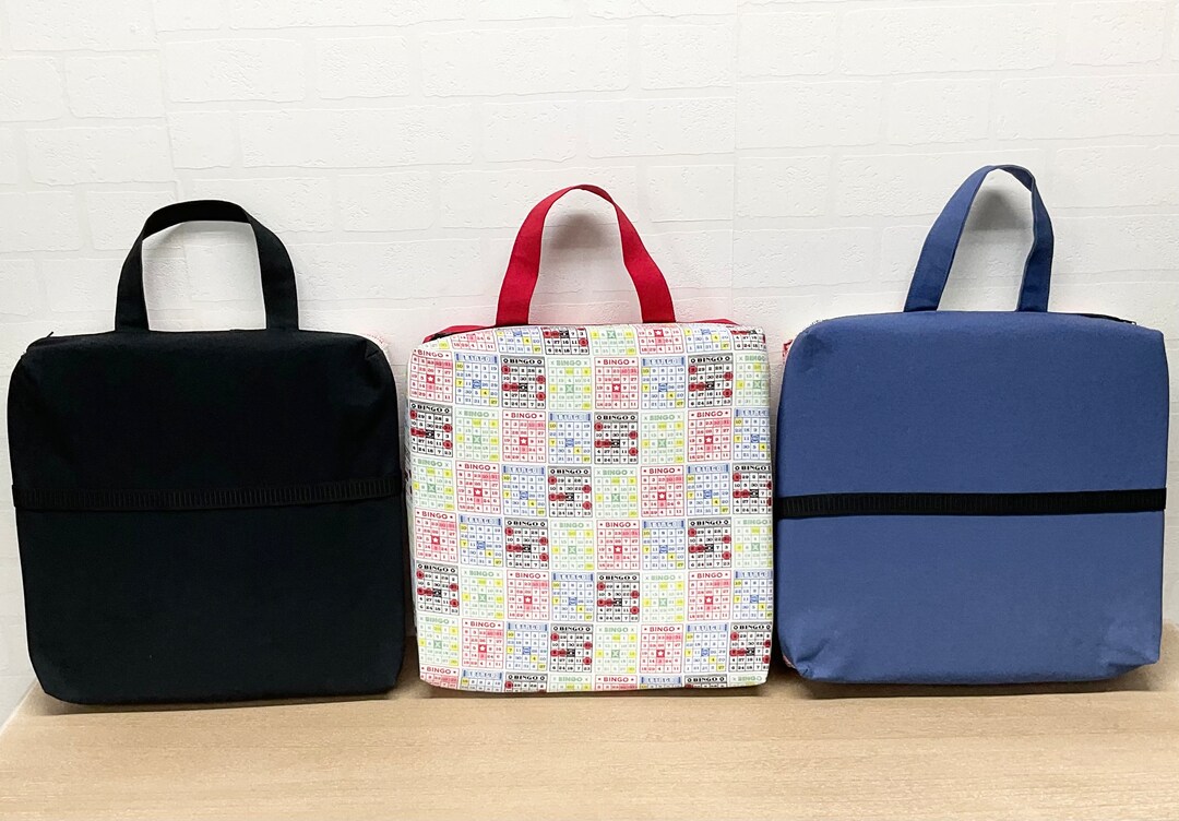 Bingo Print Seat Cushion, Bingo Players Zippered Chair Pad, 3 Inch ...