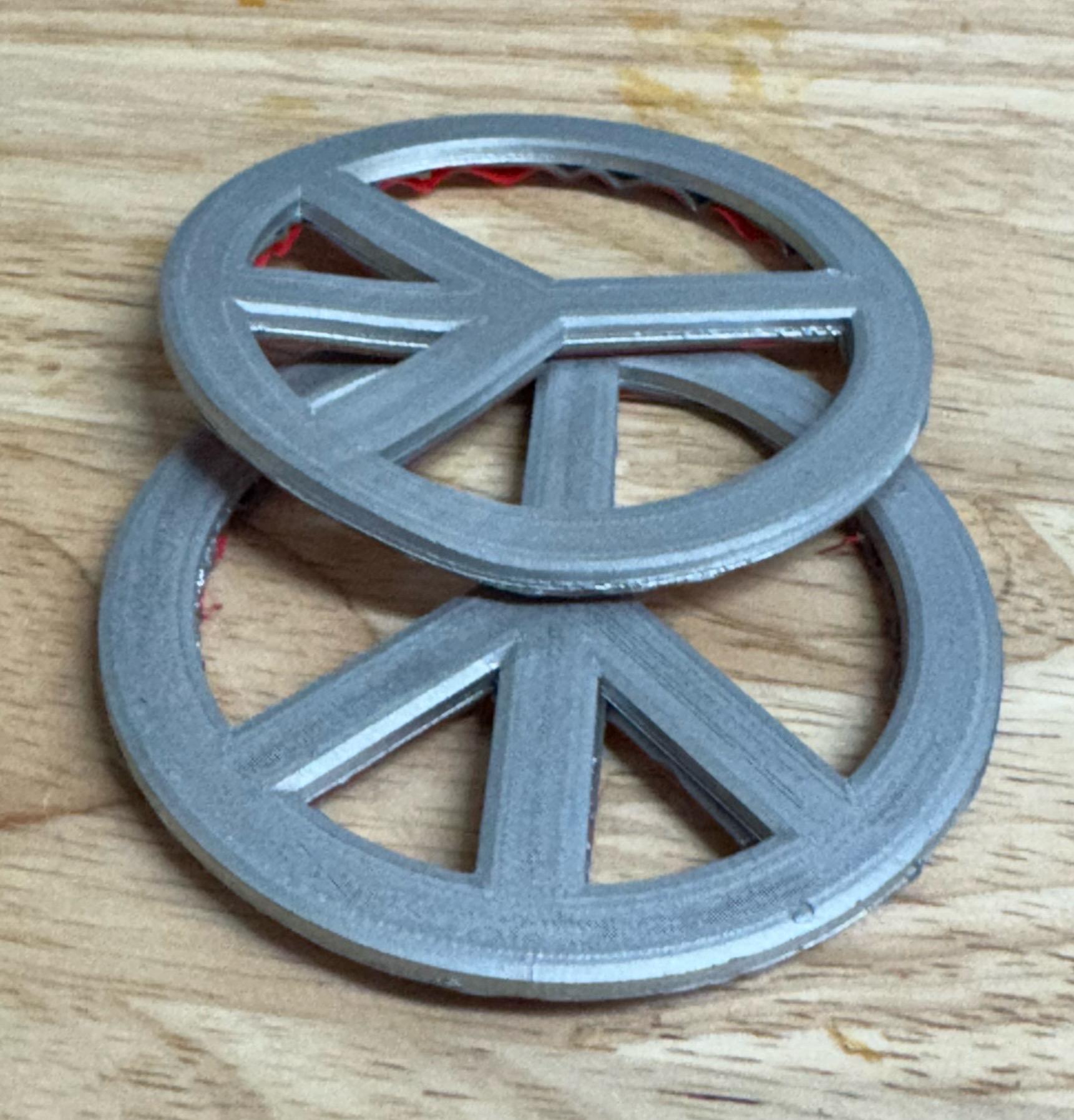 Tesla Sticker: Peace Sign Logo Replacement Kit (anti Elon Musk Badge ...