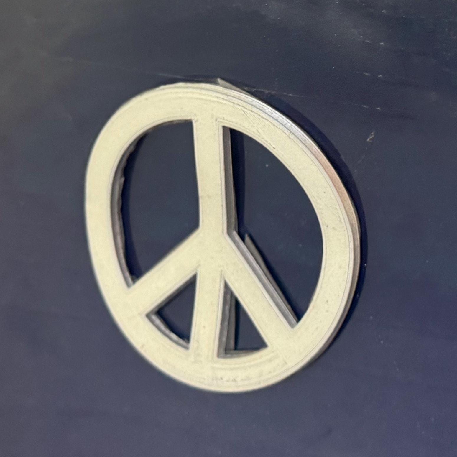 Tesla Sticker: Peace Sign Logo Replacement Kit (anti Elon Musk Badge ...