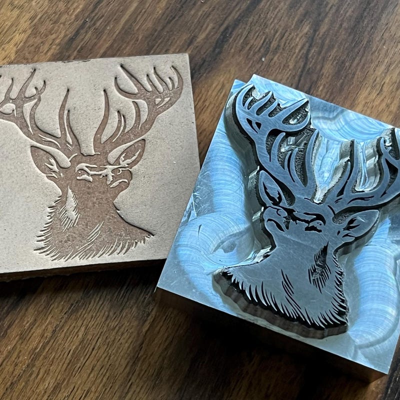 Deer Head Stamp - Etsy