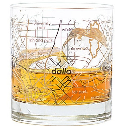 Dallas City Map Rocks Glass Engraved Whiskey Glass 11oz - Etsy