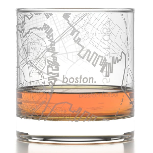 Boston Whiskey Glasses - Etsy