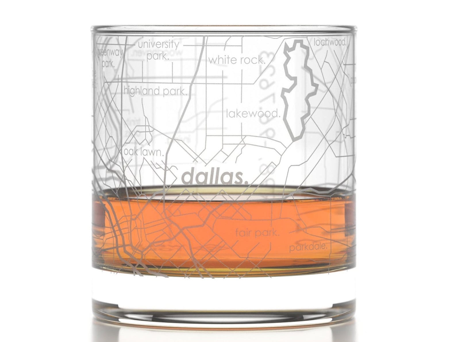 Dallas City Map Rocks Glass Engraved Whiskey Glass 11oz - Etsy