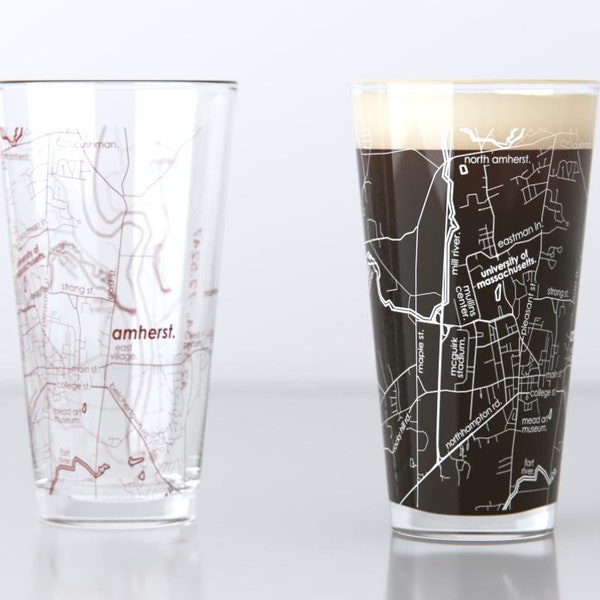 Embroidered Pint Glass - Etsy