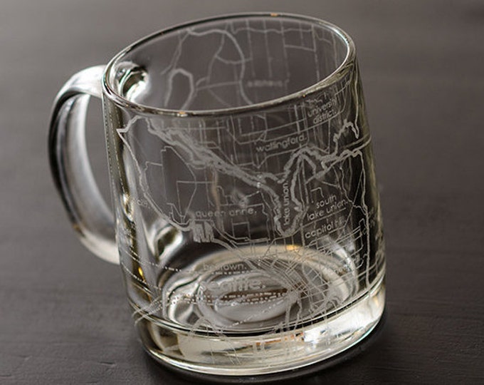 Chicago Map Pint Glass Engraved Beer Glass 16oz Etched - Etsy